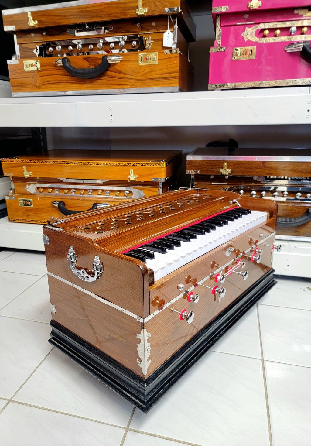 Professional Boxed Harmoniums (2-Reeds) – Sangeet Store