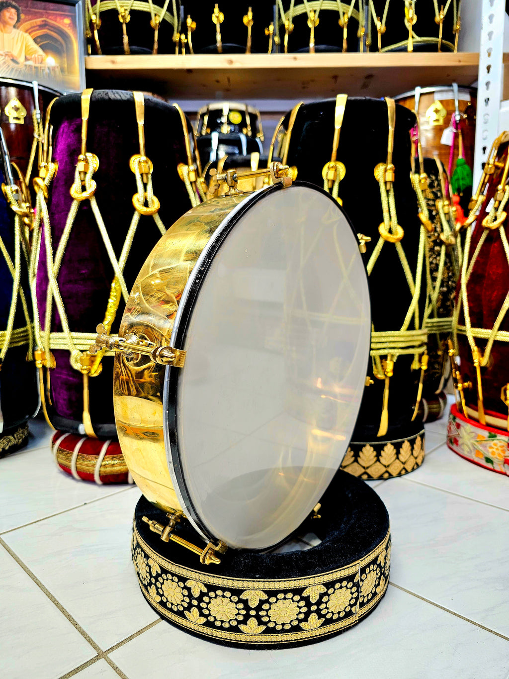 Golden Echo: 14" Tuneable Daffli - Resonance in Radiant Gold – Sangeet ...