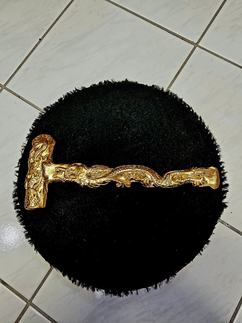 Golden Elegance: Dragon Designed Tabla Hammer – Sangeet Store