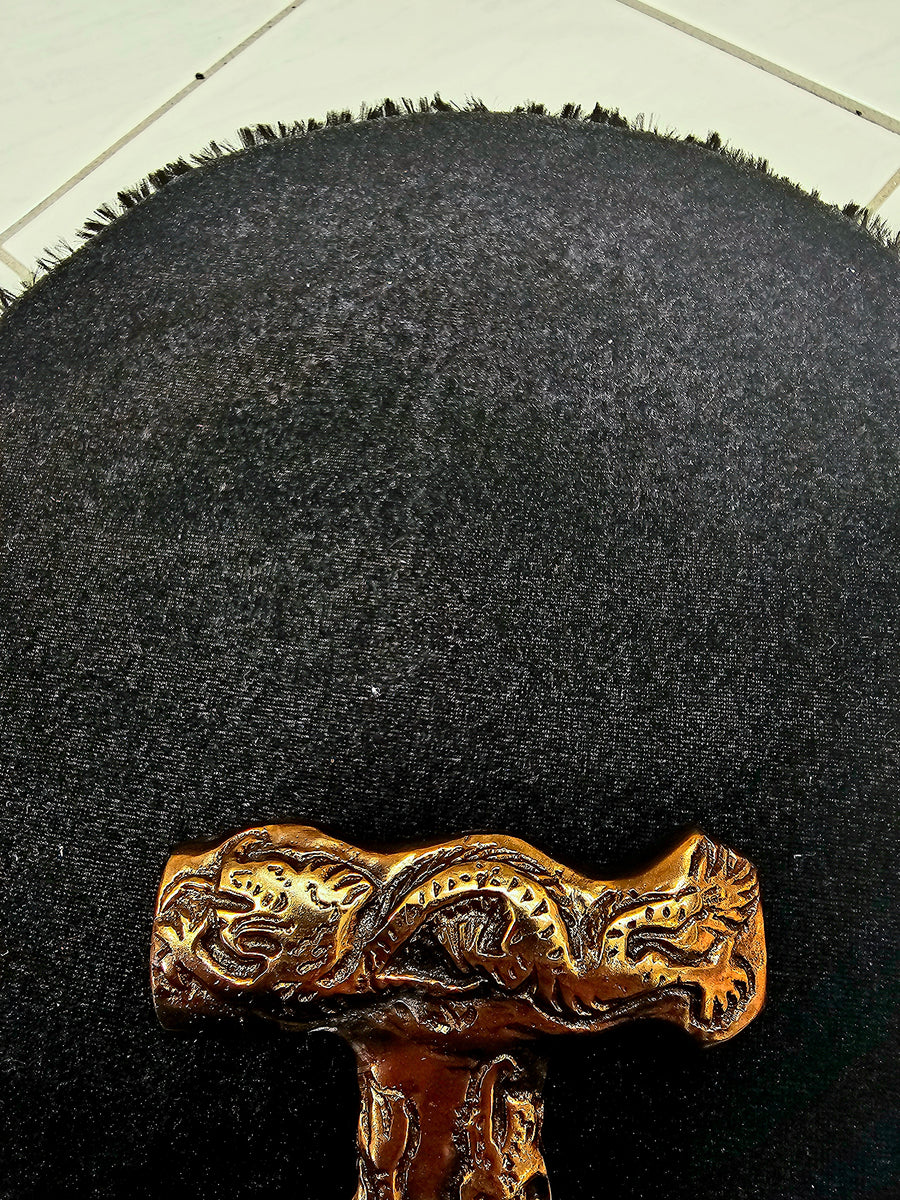 Dragon's Shadow: Gold and Black Dragon Designed Tabla Hammer – Sangeet ...