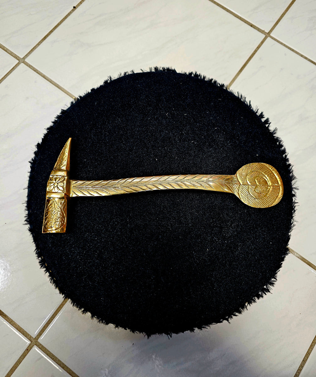 Golden Blossom: Floral Designed Tabla Hammer – Sangeet Store