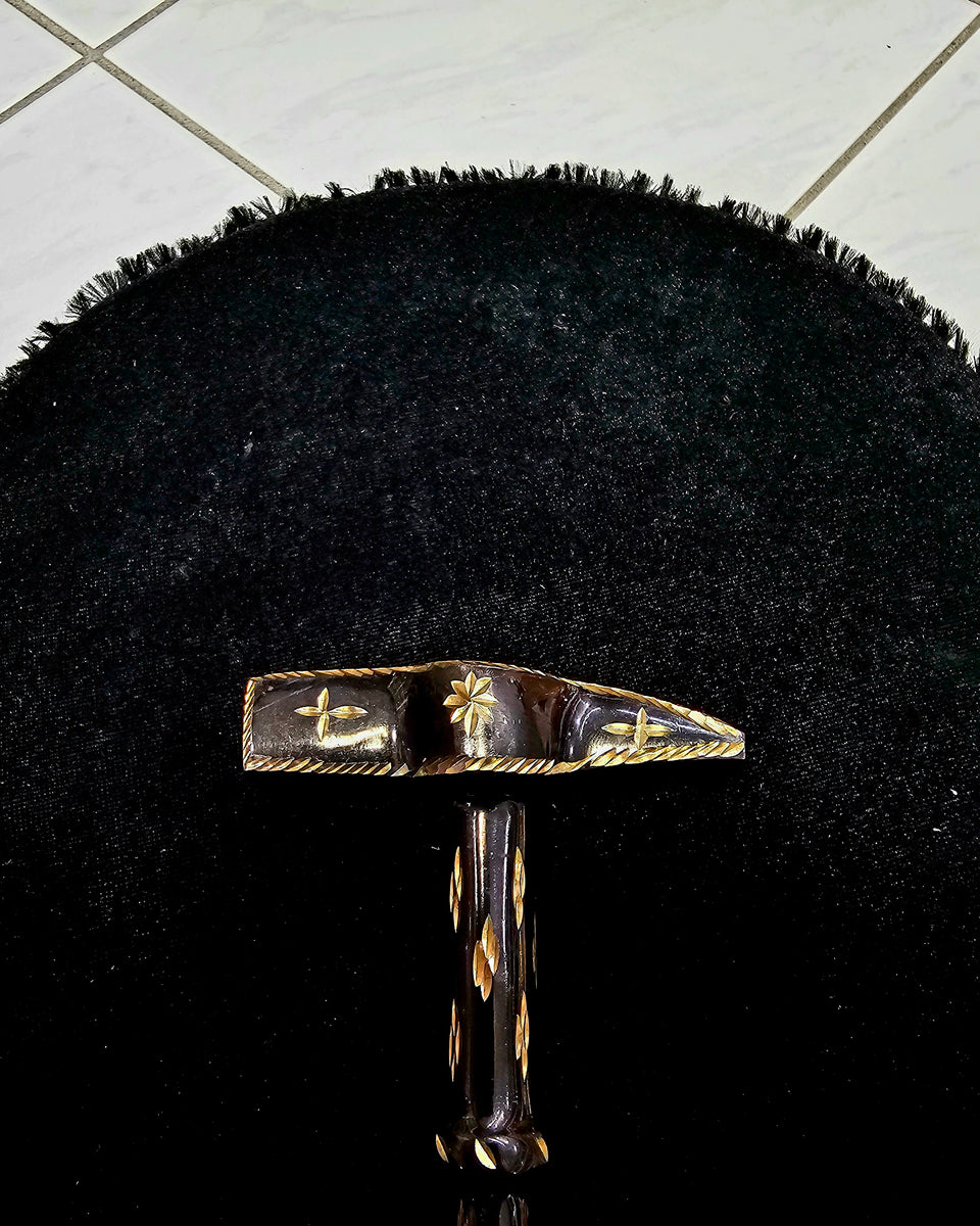 Onyx Opulence: Premium Black Tabla Hammer with Gold Accents – Sangeet Store