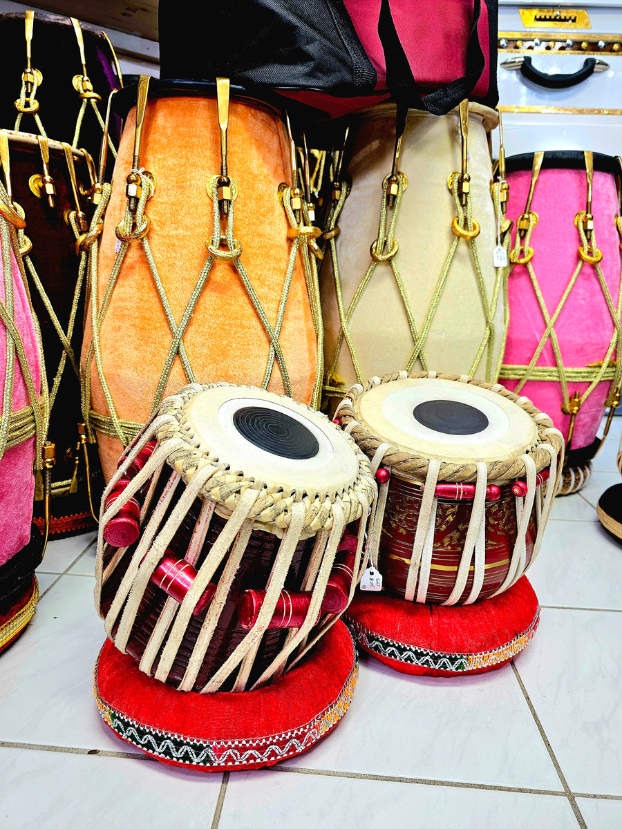 Crimson Cadence: Red Toddler Tabla Set (1-3 year olds) – Sangeet Store