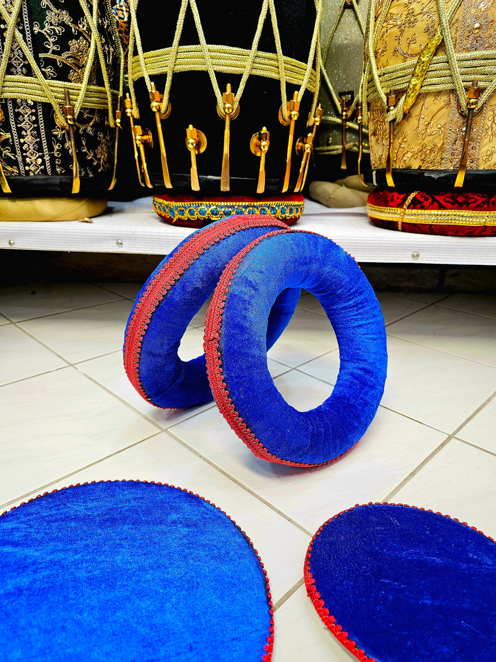 Sapphire Flame Tabla Ring Duo – Sangeet Store